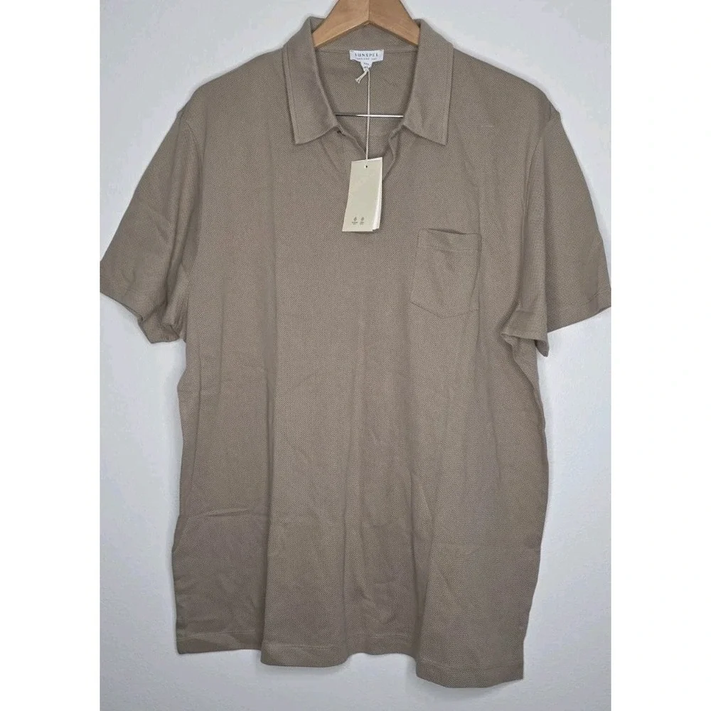 Sunspel | Shirts | New Sunspel Riviera Polo Shirt Xxl Golden Brown ...